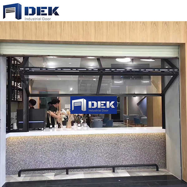 Aluminum Storefront Cafe Shop Vertical Lift and Fold Windows