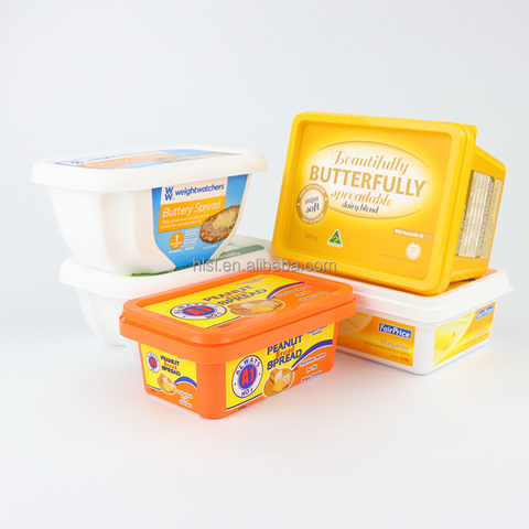 IML PP Plastic Butter Container - 16oz Spread Packaging