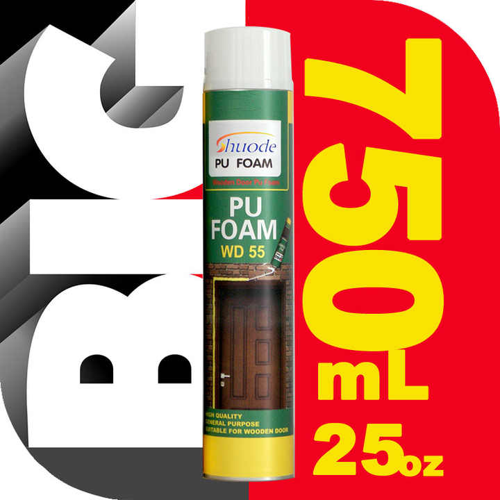 Fixing Window Frames with Wood Door Filler Insulation PU Foam Sealant