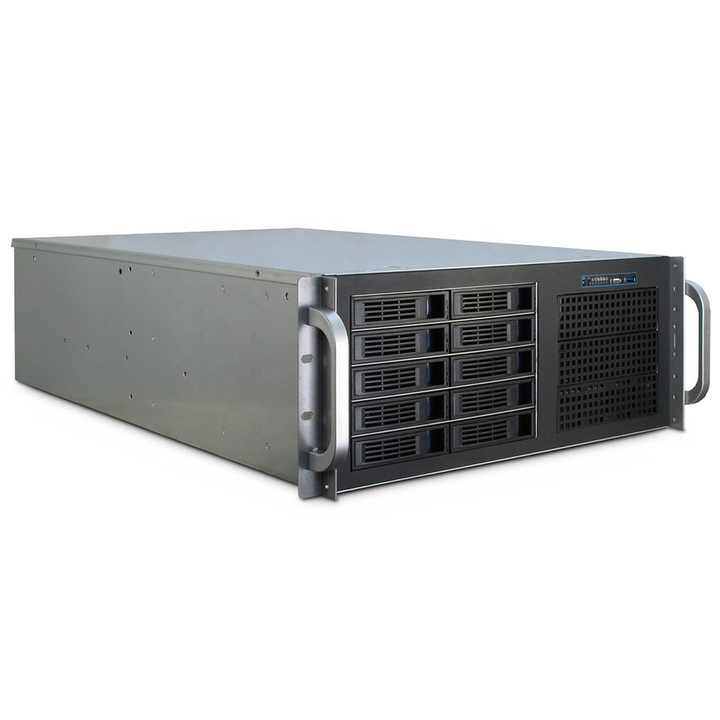 4U Rackmount Server Case with 10 Hot-Swappable Drive Bays
