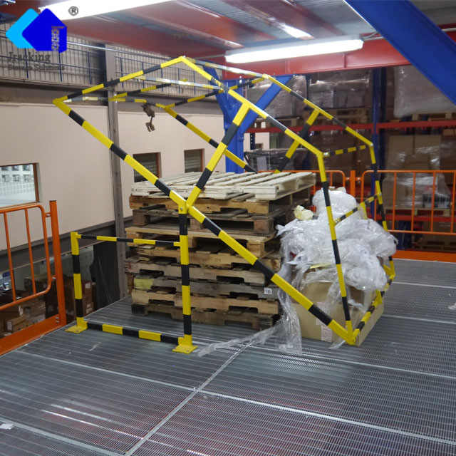 Warehouse Mezzanine Platform with Safety Pallet Gate