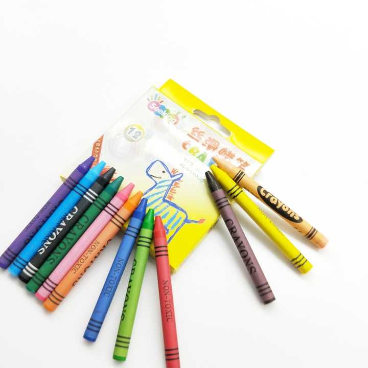 6 Colors 12 Colors Kids Craft Set Crayon Colour Painting