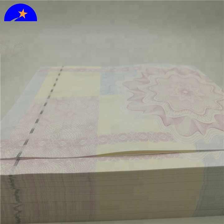 Fluorescent Security Papers - UV Fiber Certificate Printings