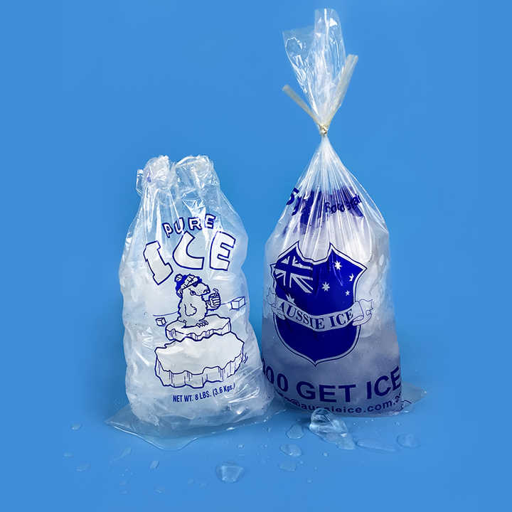 Custom Printed Clear Plastic 8 Lb Ice Bag with Drawstring| Alibaba.com