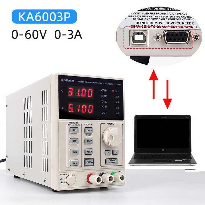 Ka6003p Precision Dc Power Supply 60v 3a Adjustable Lab Equipment Oem