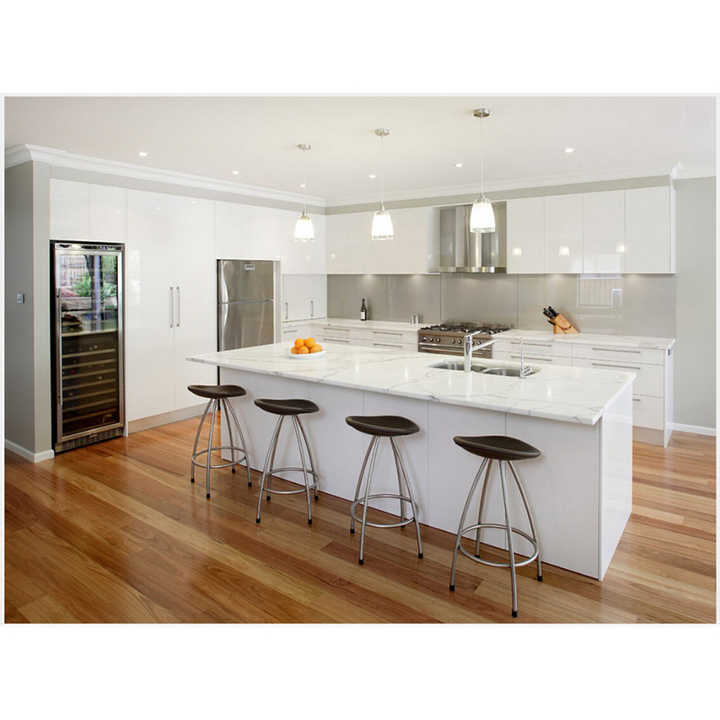 White PVC Kitchen Cabinets - Stylish & Functional Design