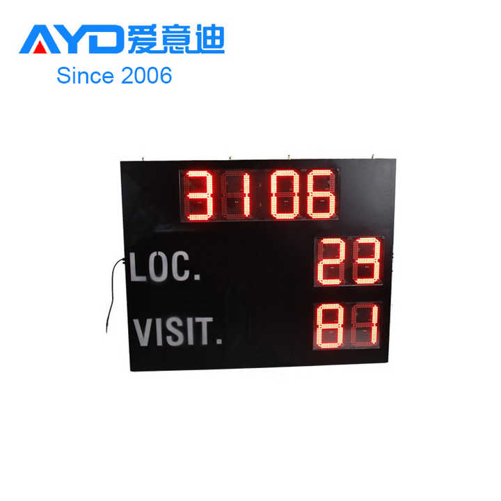 LED Electronic Basketball Scoreboard Score Board Sign 7 Segment LED ...