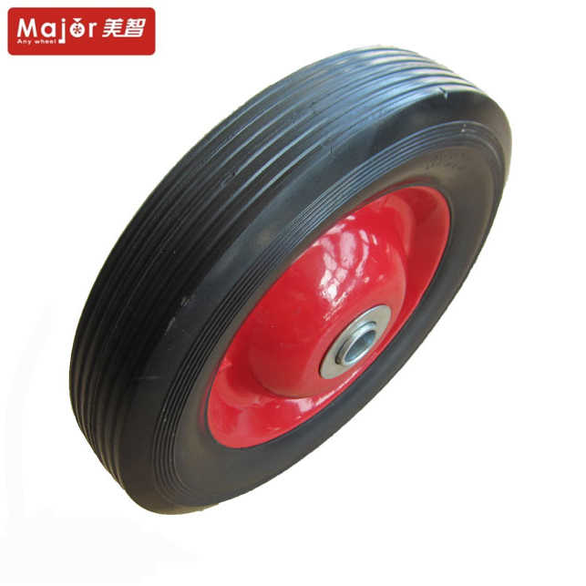 12 Inch Solid Rubber Tire Hand Cart Wheels - Durable & Versatile