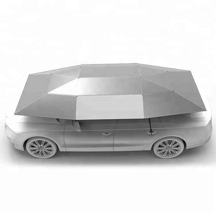 Premium Quality Black 4mx2m Electric Remote Control Car Sunshade Umbrella