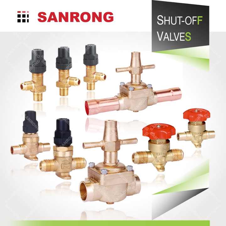 Sanrong 6110 Manual Refrigeration Stop Valve - Castel Brass