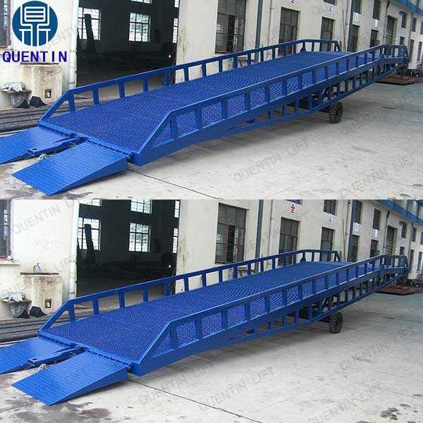 10T Mobile Hydraulic Forklift Loading Ramp - Quentin Quality