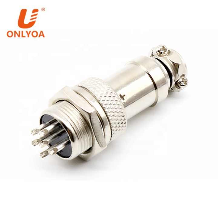 Male Female GX16 M16 6 pin 16mm circular connector aviation aircraft ...