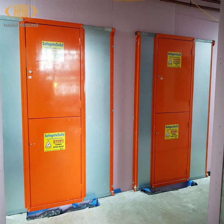 Lift Well Safety Protection Gates - Elevator Shaft Fall Protection