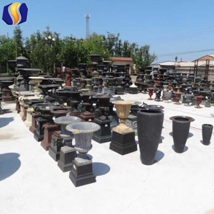 Antique Cast Iron Flower Pots and Urn - Durable and Stylish