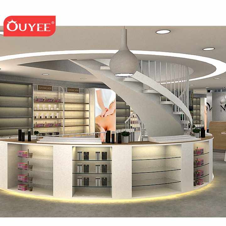 Modern Mobile Phone Shop Interior Design - Customized Display Cabinets