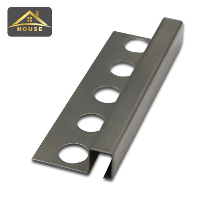 Decorative Silver Stainless Steel Angle Tile Trim Profiles