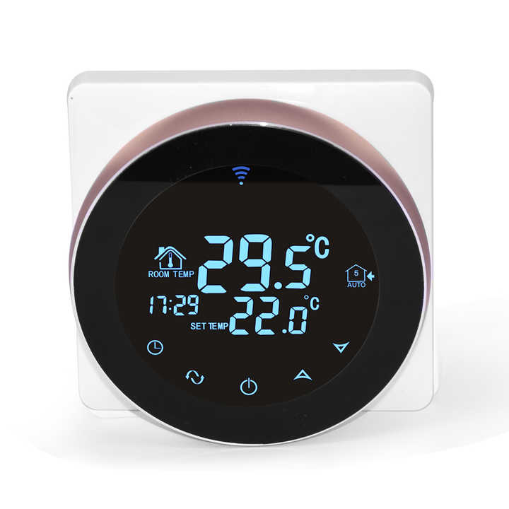 12v Thermostat Round Touch Screen - Smart Heating Control