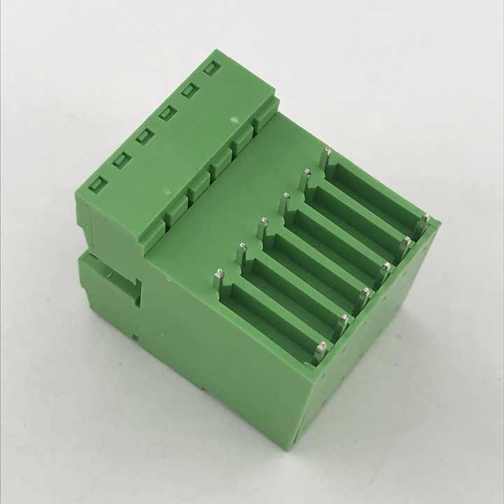 Double Rows Pluggable PCB Terminal Block 3.81mm Pitch, 2 Pin Male ...
