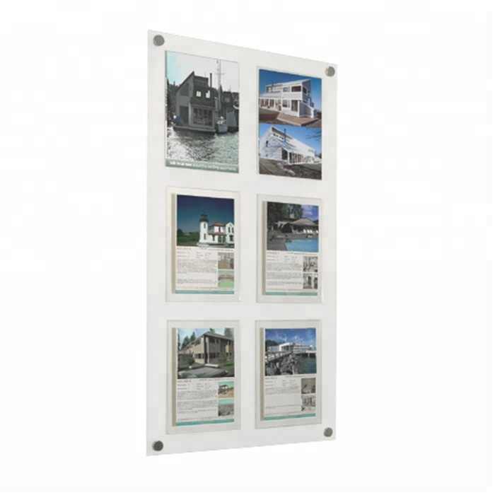 Wall Mount Acrylic Poster Display