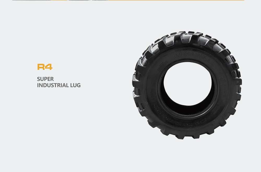 JCB Tyres - Durable R-4 Tubeless for Backhoe Loaders