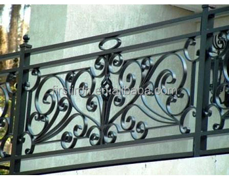 Simple Forged Iron Window Railing Design - Juliette Iron Railings