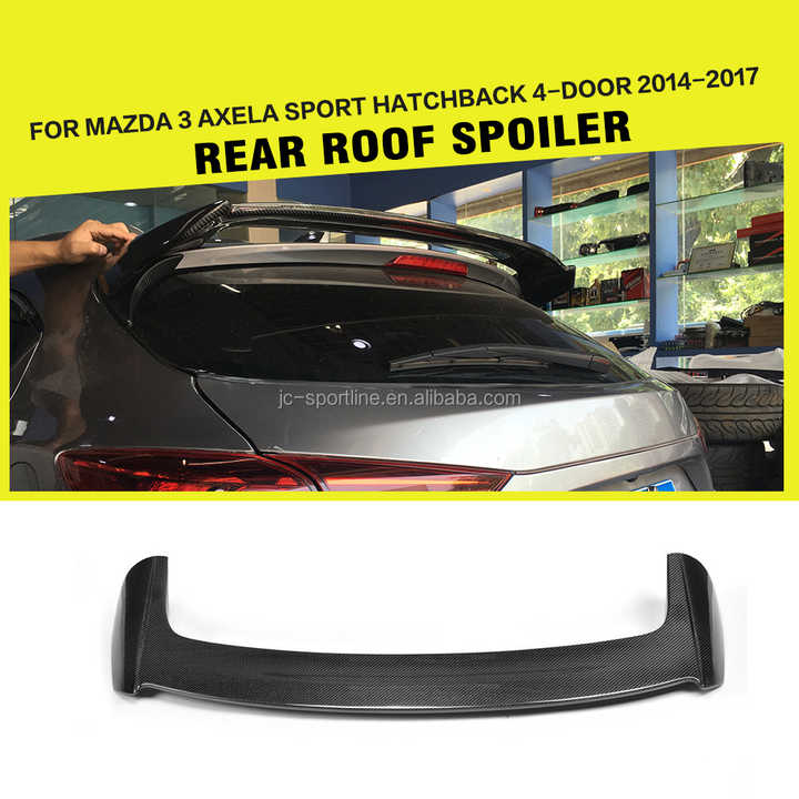 Carbon Fiber Rear Spoiler for Mazda 3 Axela Sport Hatchback