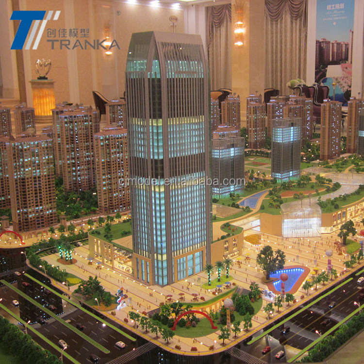 High Quality Commercial Acrylic Model Building - Ho Train Scale Model