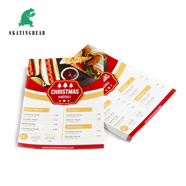 Thick Paperboard Poster Flyers Leaflet Printing Service 250gsm A4