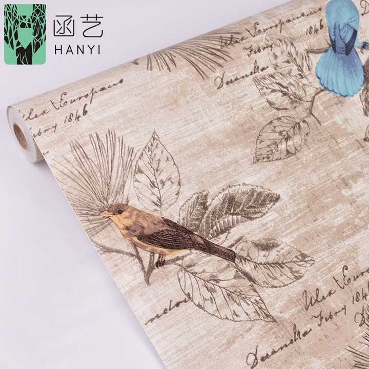 Retro extraíble Sala decoración de la pared periódico papel pintado