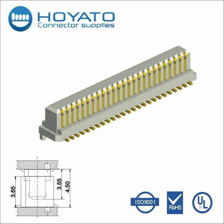 OEM Board To Board Connector 0.8Mm Pitch Stack ความสูง3.55มม.ชายหญิง ...