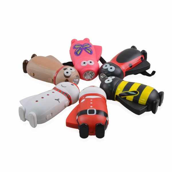 Animal Shape Kids Safety Flashlight - Dynamo Rechargeable
