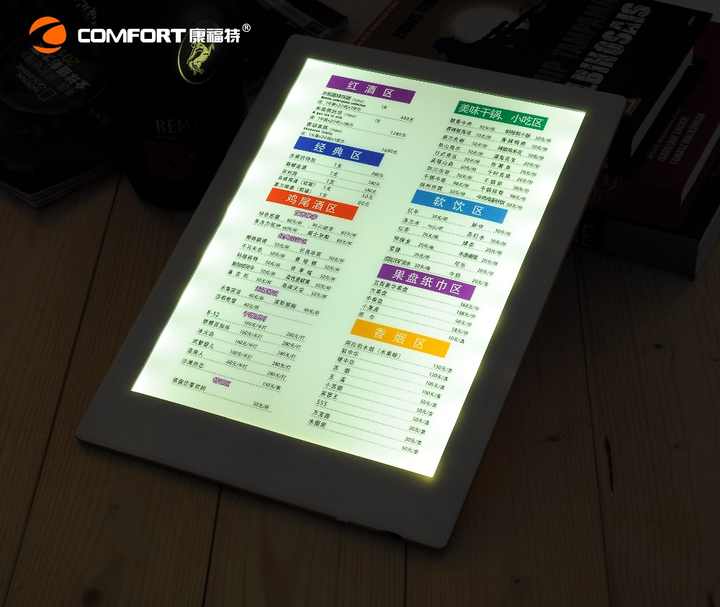 餐厅菜单塑料框架 led 菜单书派对活动| Alibaba.com