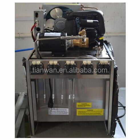 4 Flavors Juice Dispenser Machine with Eclectic Syrup Pump