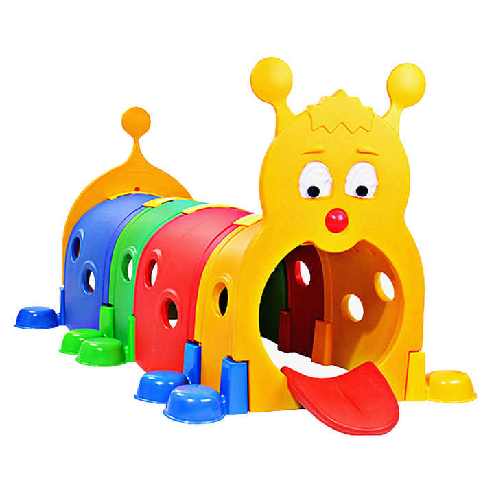 School Outdoor Happy Kids Plastic Worm Tunnel Toy - JINGQI