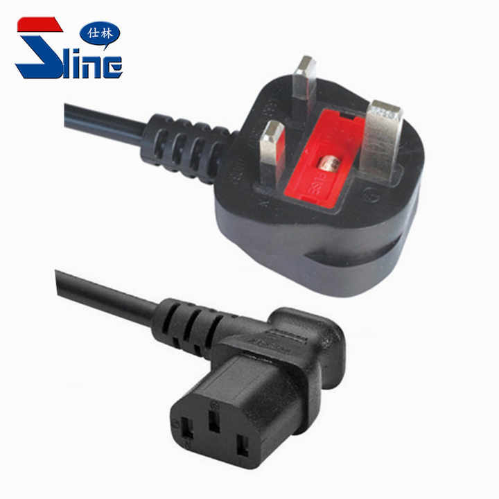 BS 1363 Standard UK Power Extension Cord Plug with Mains Cable Leads