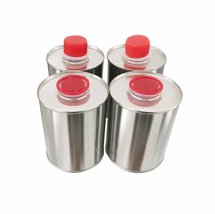 1 Liter empty round metal tin can/rectangular cans/quart plastic tin ...