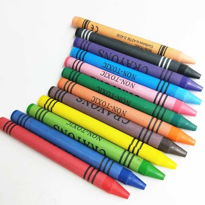 6 Colors 12 Colors Kids Craft Set Crayon Colour Painting