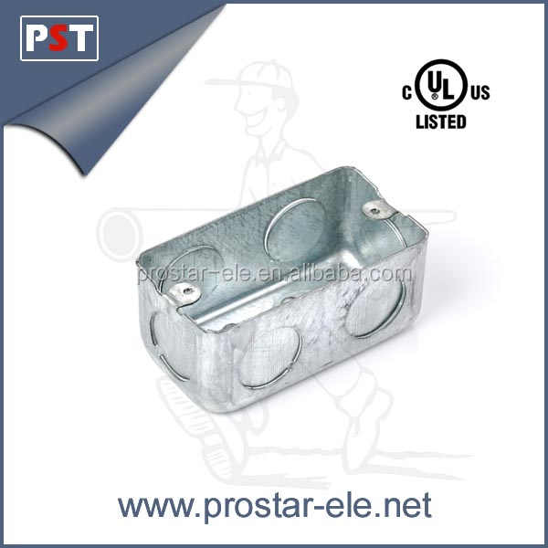 4x2" Rectangular Caja Electrica Metal Junction Box - PST