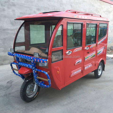 4 Seaters Three Wheel Pedicab Rickshaw - Pedal & Solar Power