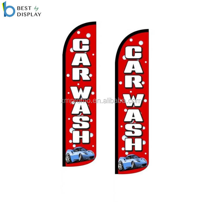 Car Wash Feather Flags - Promote Your Business Effectively