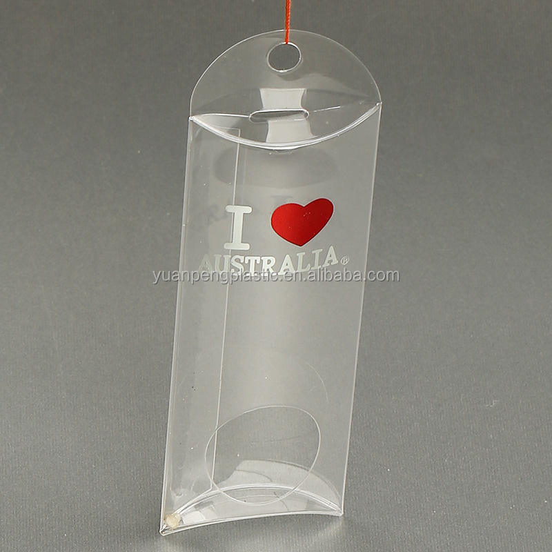 Custom PVC Plastic Pillow Packaging Box for Gifts & Crafts