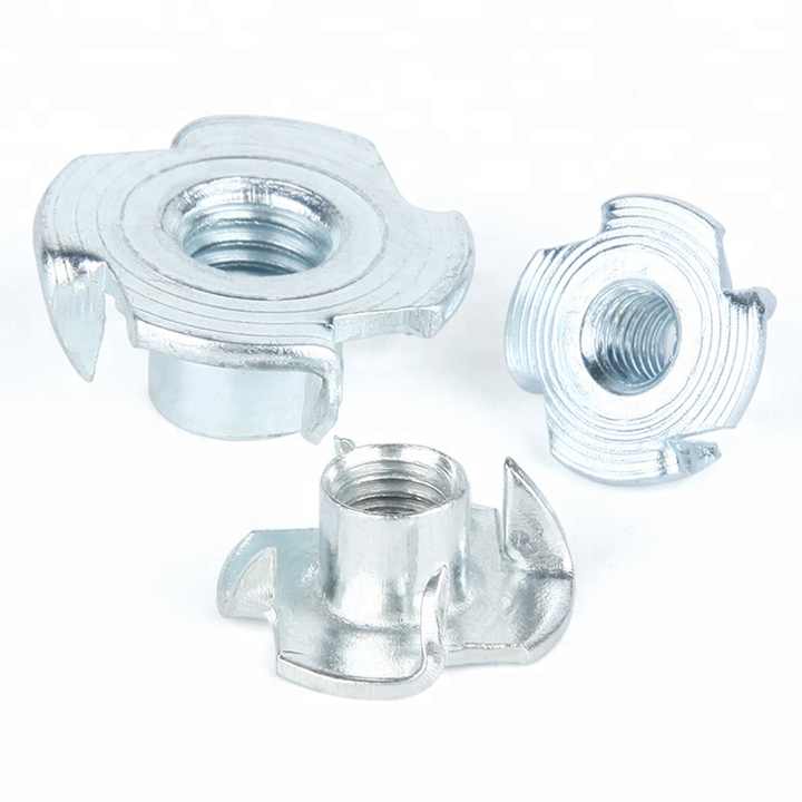 M16 M22 Carbon Steel Tee Nut with 4 Prong DIN1624