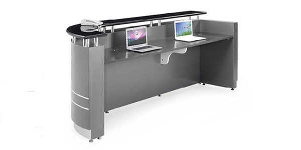 PVC Material and Chair Front Desk Designs for Modern Offices