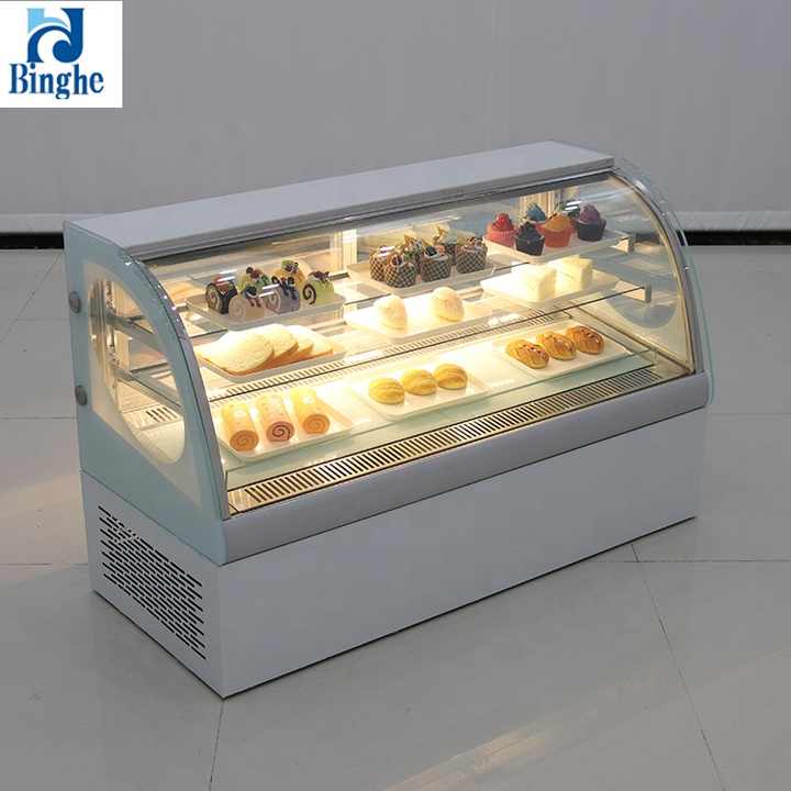 Pastry Bakery Bread Display Fridge - Table Top Cake Showcase