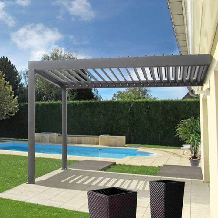 Waterproof Motorised Electric Pergola System Gazebo with Louvered Roof