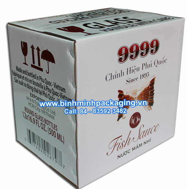 Phu Quoc Brand Fish Sauce Packaging Box - Recyclable & Durable