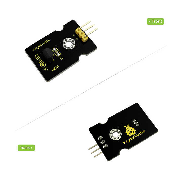 Keyestudio LM35 Módulo Sensor de Temperatura Lineal para Arduino para ...