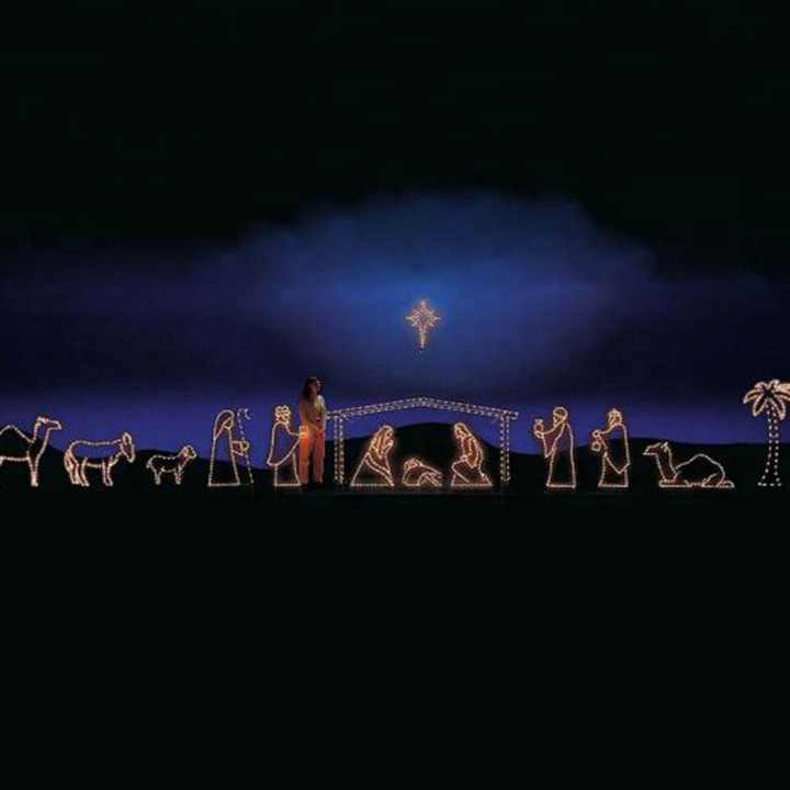 Outdoor Nativity Scenes Yard Displays LED Lighted Christmas 2D LED Rope ...