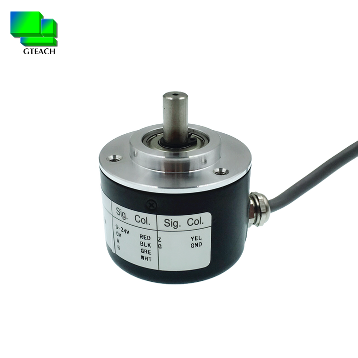 5000 Ppr 50mm Out Diameter Shaft 8mm Type Incremental Rotary Encoder ...