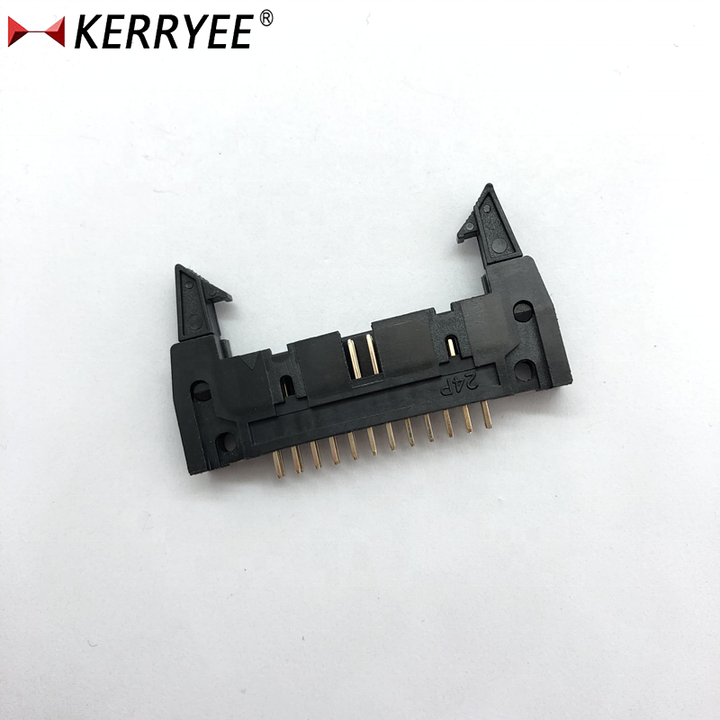 24P 2.54mm Pitch Shrouded Box Header with IDC Lock - Kerryee
